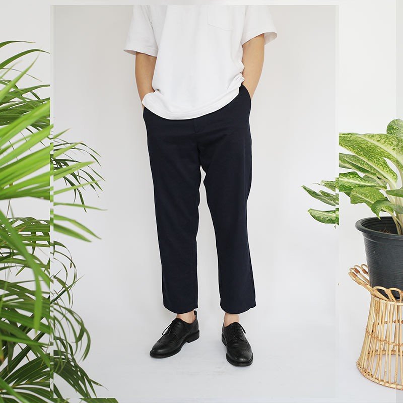 Lp.020 กางเกงขายาวผู้ชาย Uncle Pants สี Navy | Mr. Maker